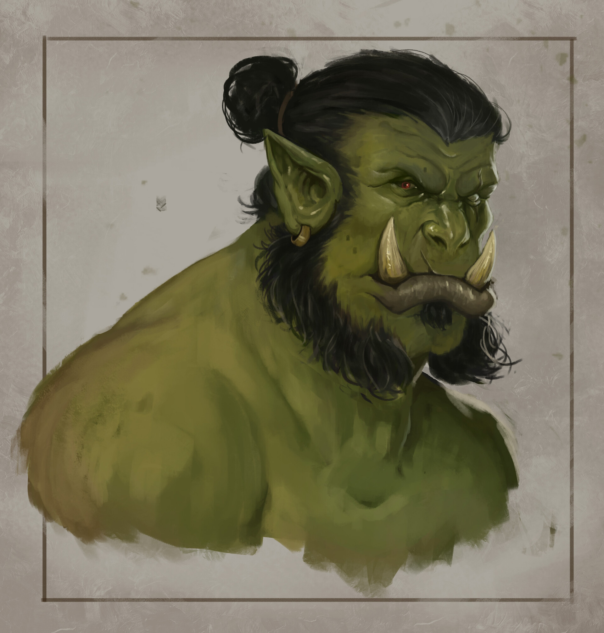 ArtStation - Warcraft Orc - Redraw 2018 vs 2019