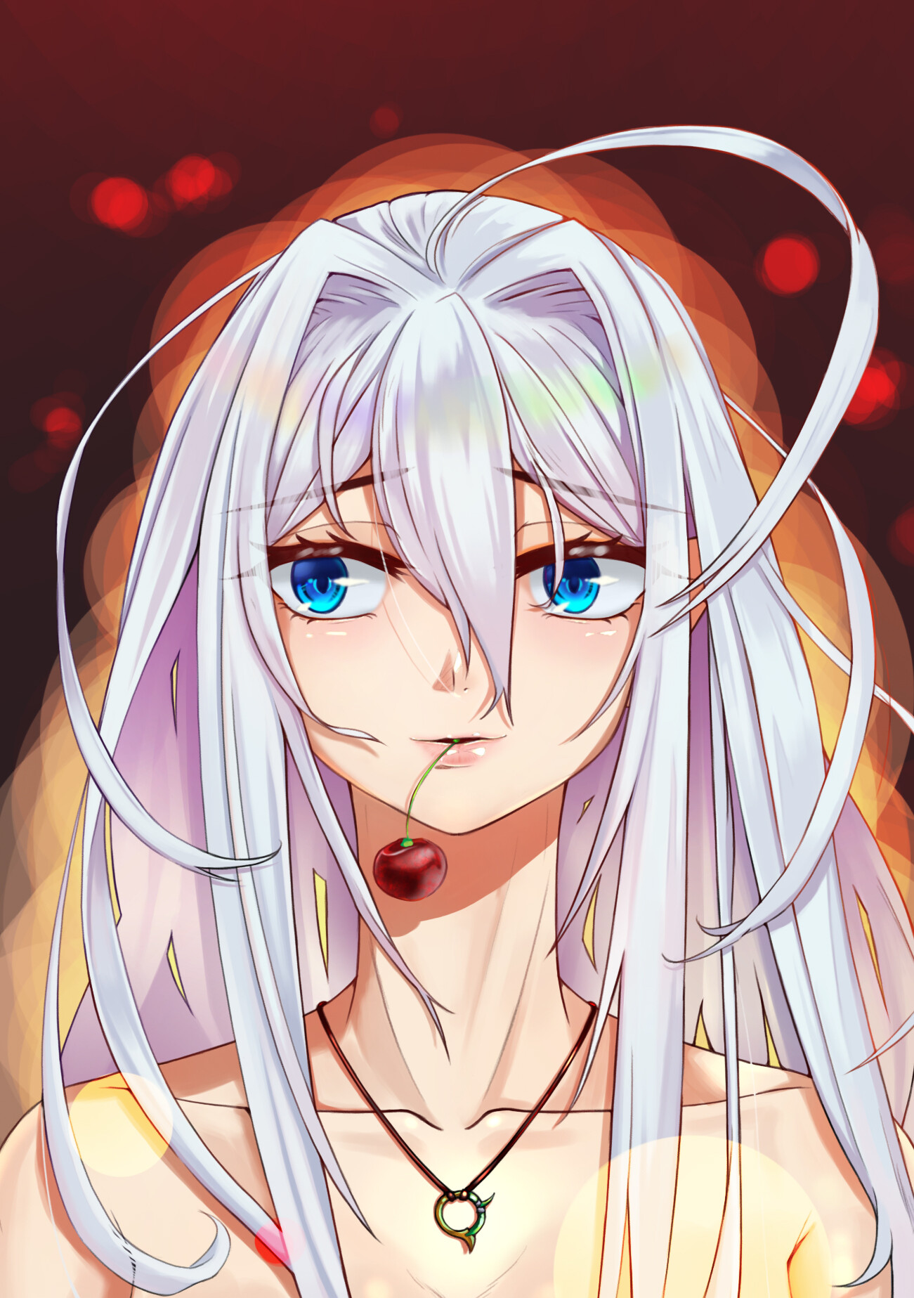 ArtStation - silver-haired girl