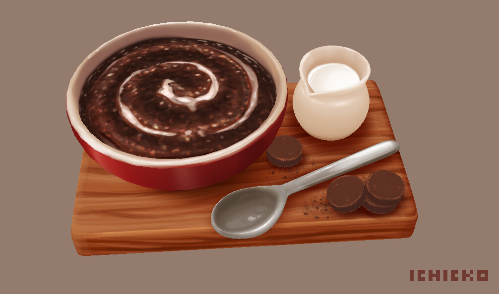 ArtStation - Chocolate Porridge (Champorado)