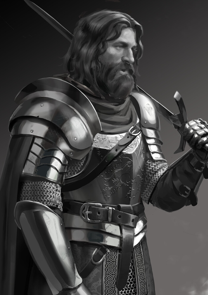 ArtStation - Sketch: Knight in armor