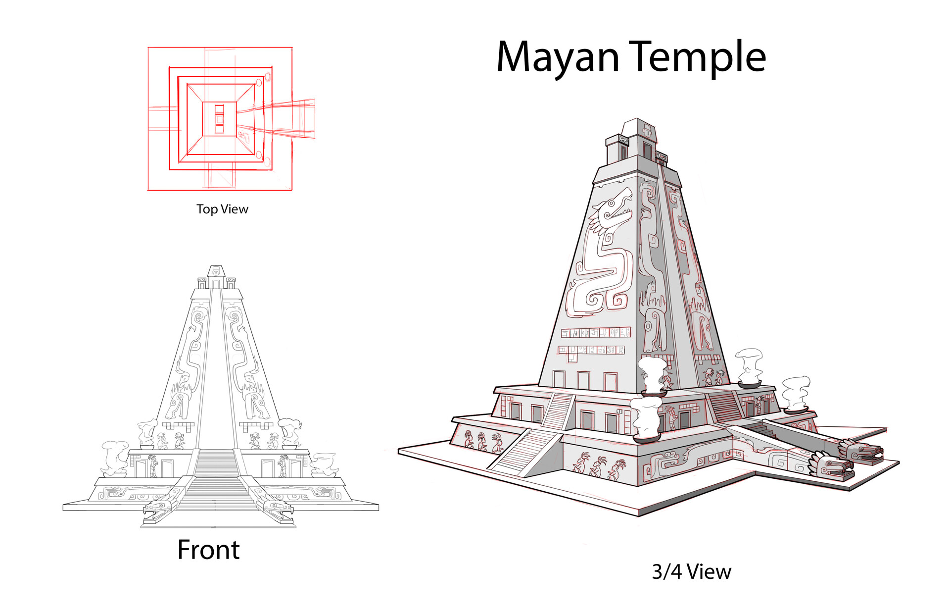 Amanda Parks - Mayan Temple design