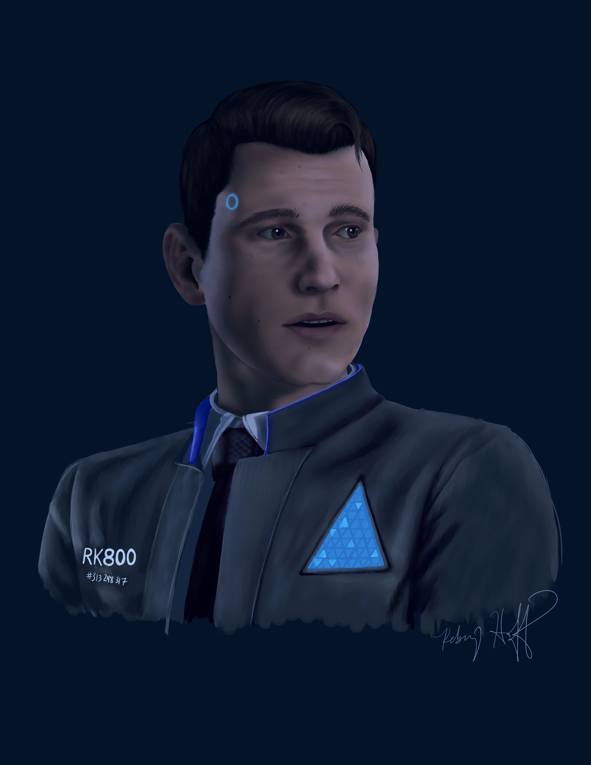 ArtStation - Connor from Detroit: Become Human Fan Art