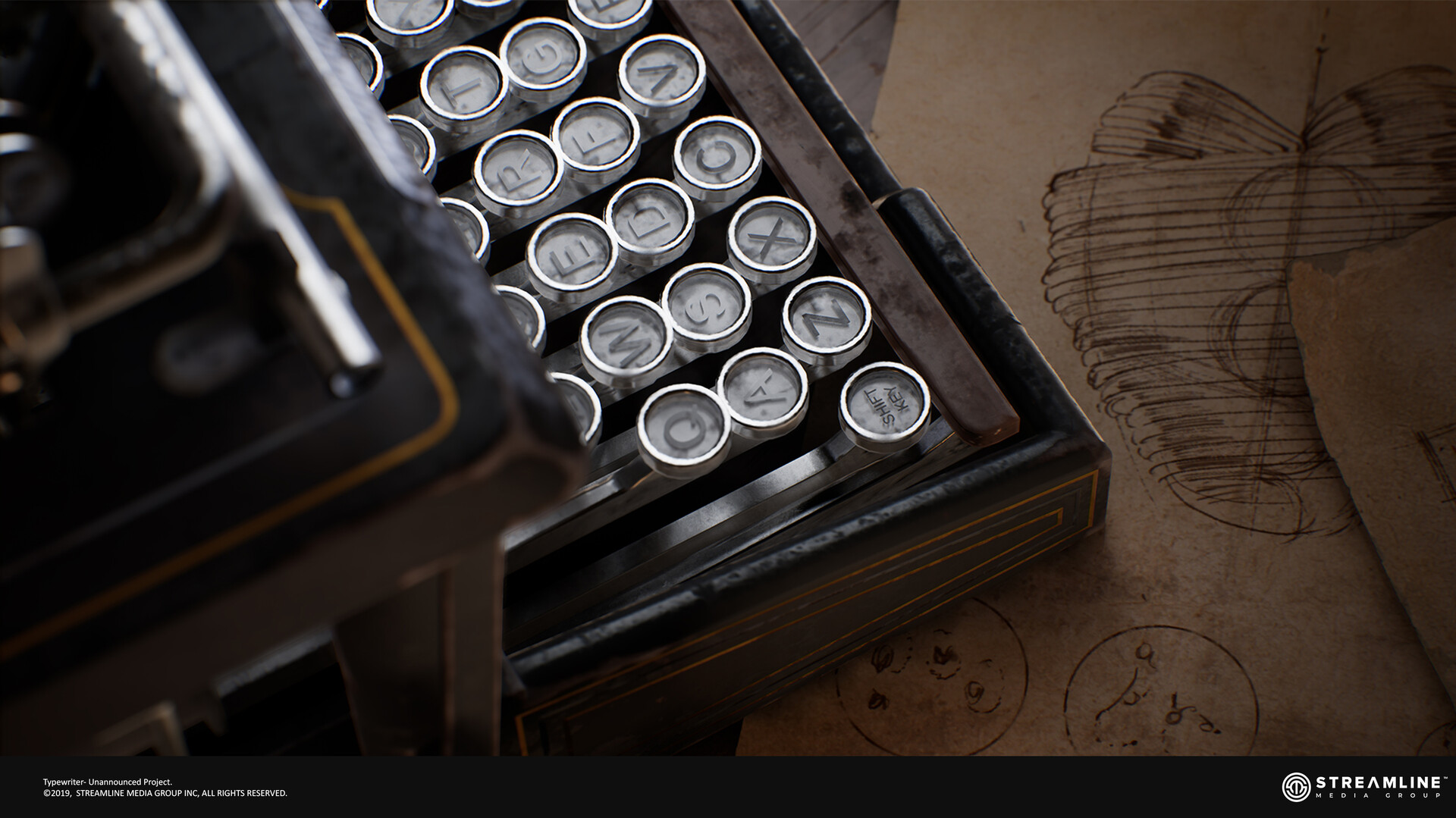 Streamline Studios - Asset Work - Typewriter