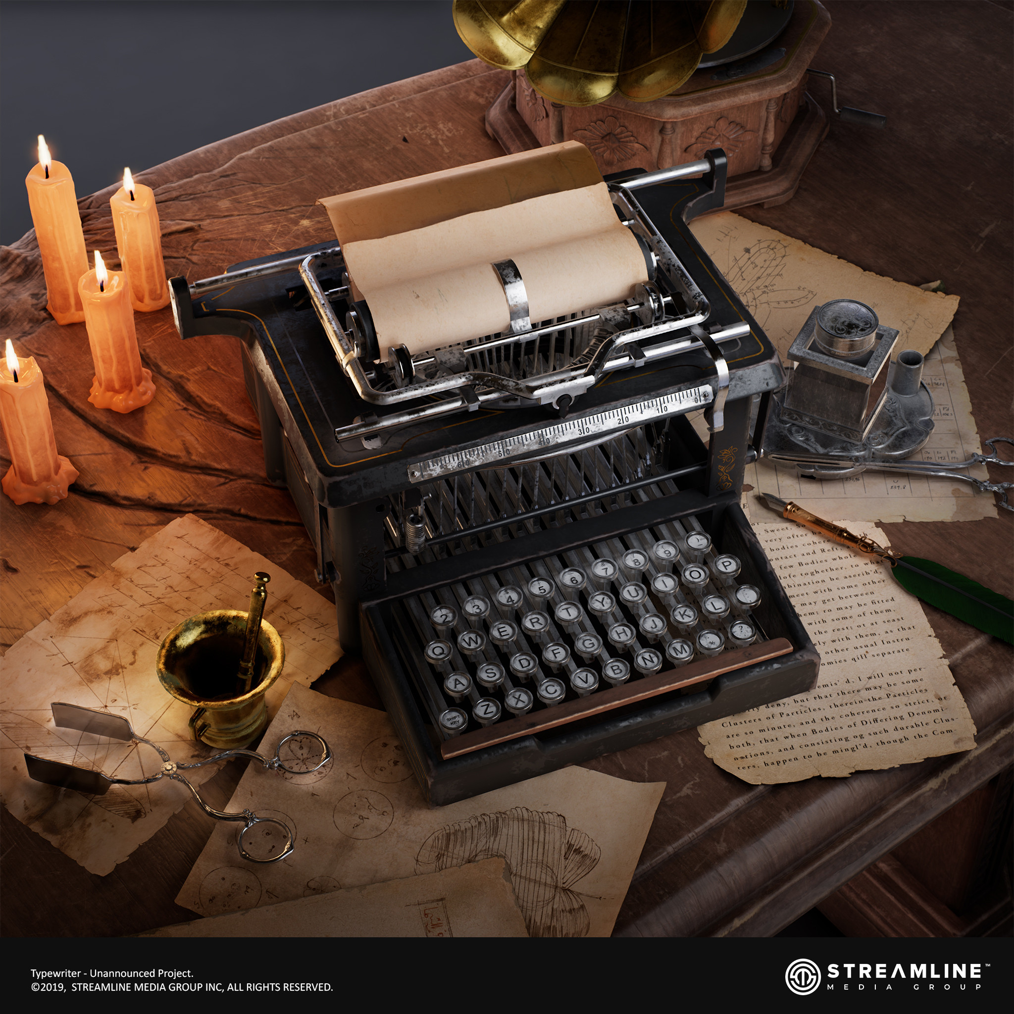 Streamline Studios - Asset Work - Typewriter
