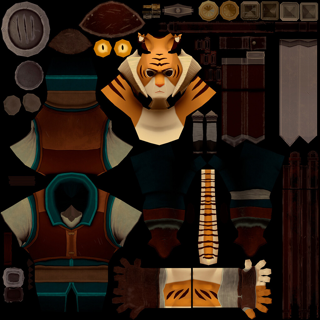 Thiago Batista - Tiger Warrior - PBR character