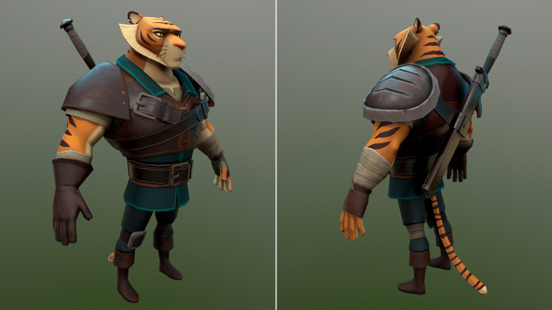 Thiago Batista - Tiger Warrior - PBR character