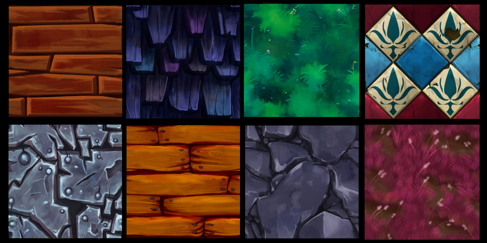 ArtStation - Textures 2D hand drawing