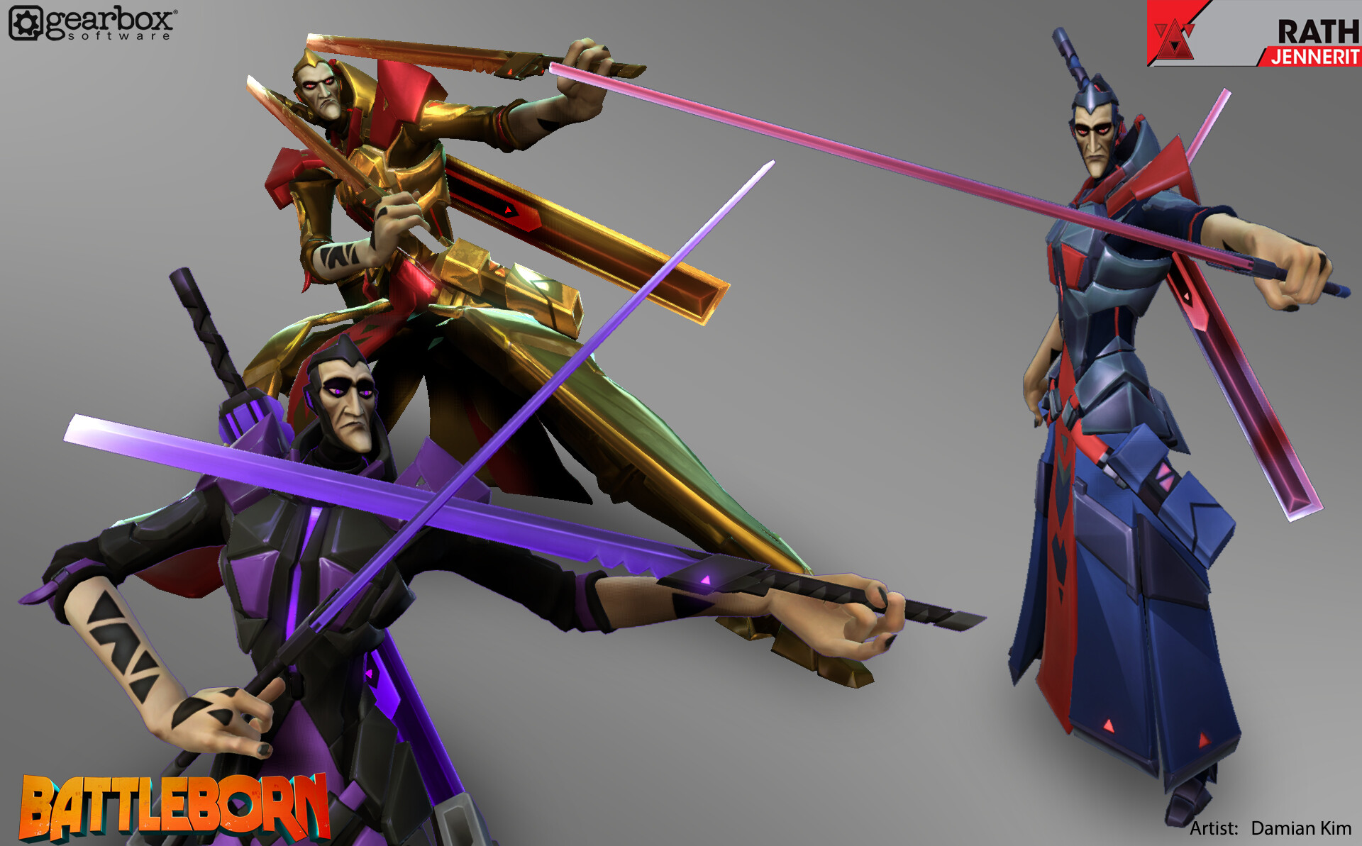 Damian Kim - Battleborn:Rath–Character Art