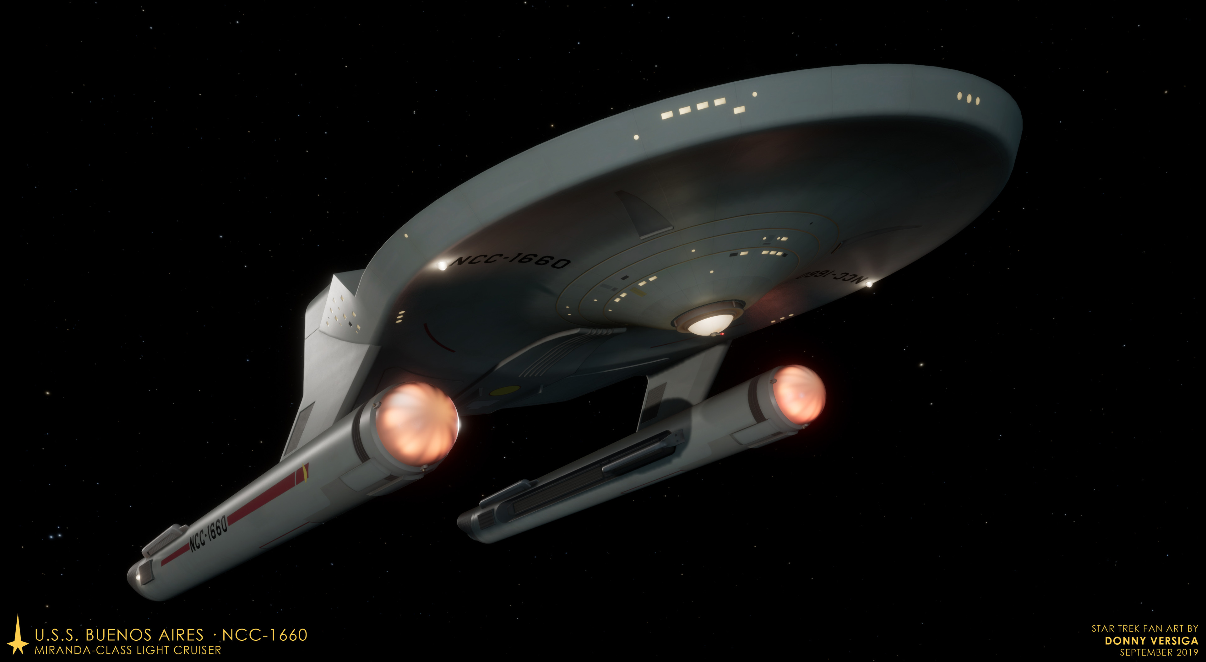Donny Versiga - U.S.S. Buenos Aires NCC-1660 -- Miranda Class Light Cruiser