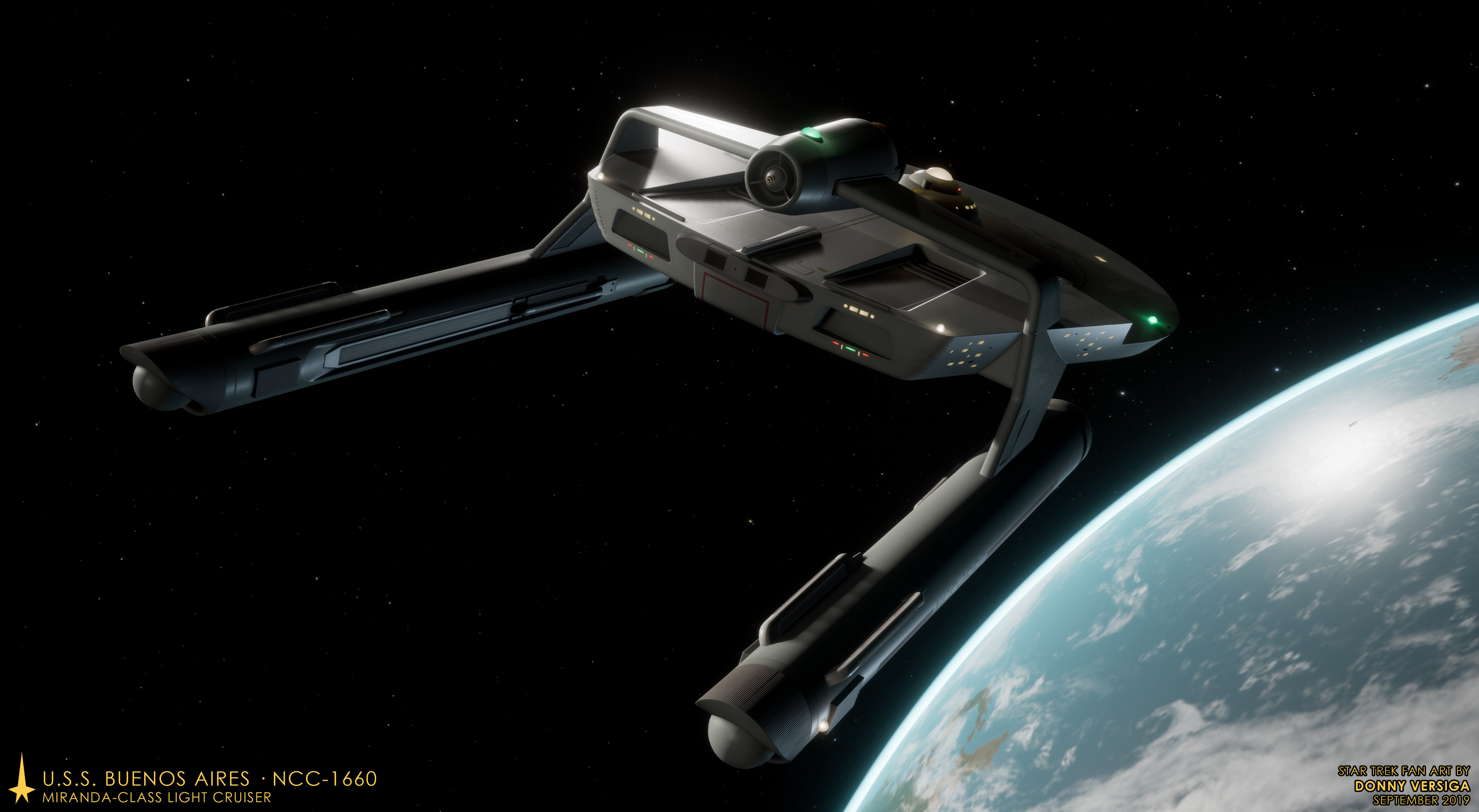 Donny Versiga - U.S.S. Buenos Aires NCC-1660 -- Miranda Class Light Cruiser