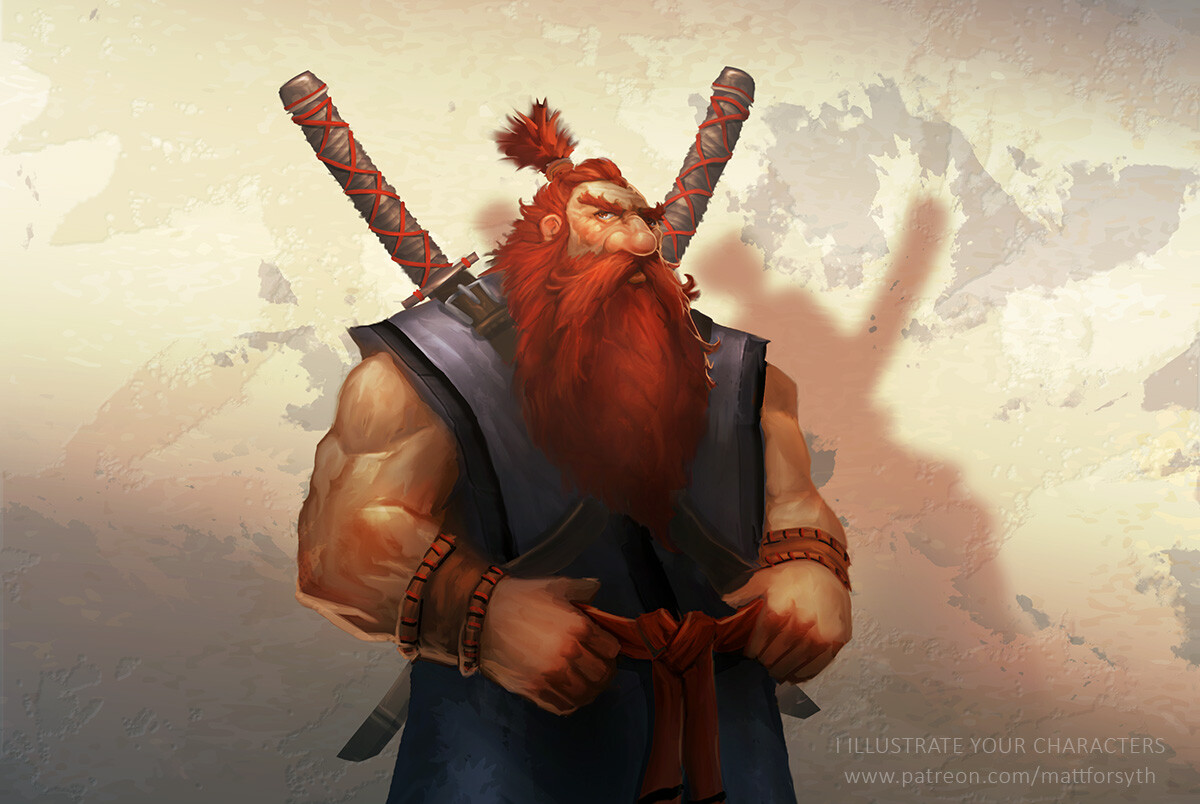 ArtStation - SwordMaster Dwarf