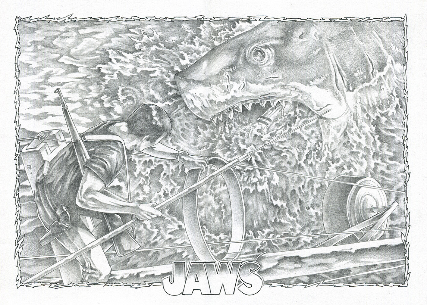 jaws coloring pages