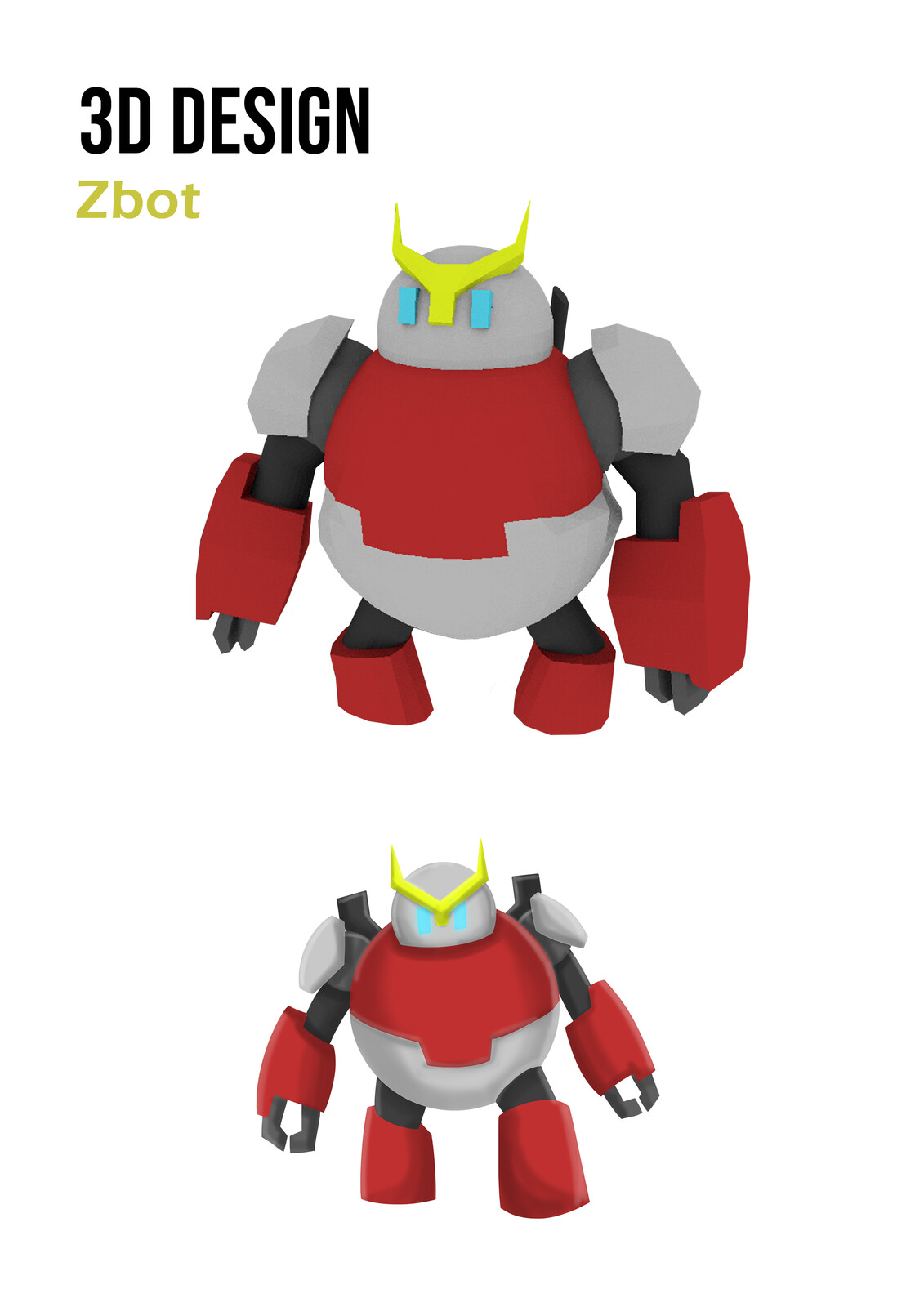 Afiq Khairul - Zack's Robot Adventure - Concept and 3D