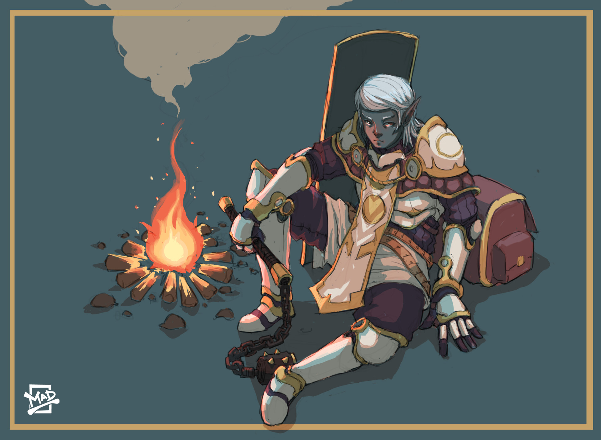 ArtStation - Drow Paladin