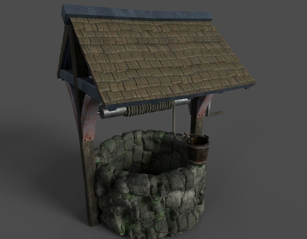 ArtStation - Well textured with Substance Painter