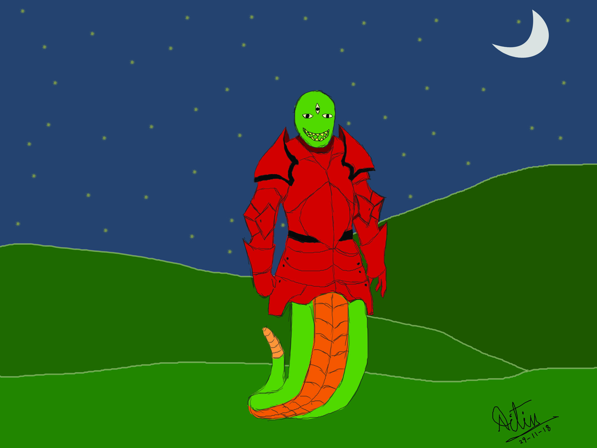 ArtStation - Serpent knight