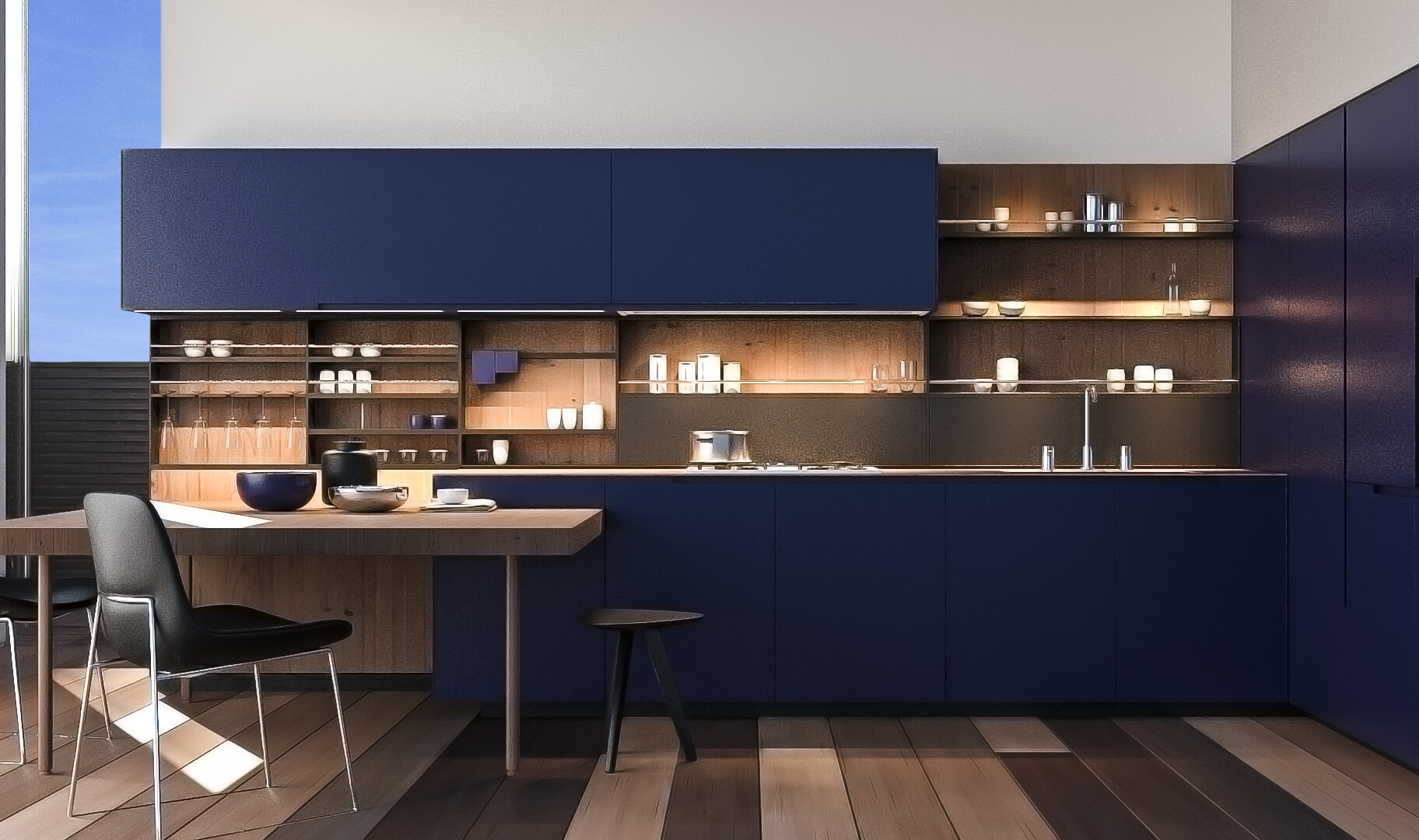 ArtStation - Blue Kitchen