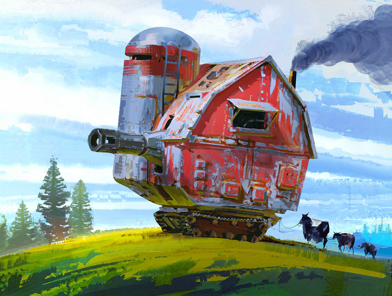 ArtStation - Barn Tank