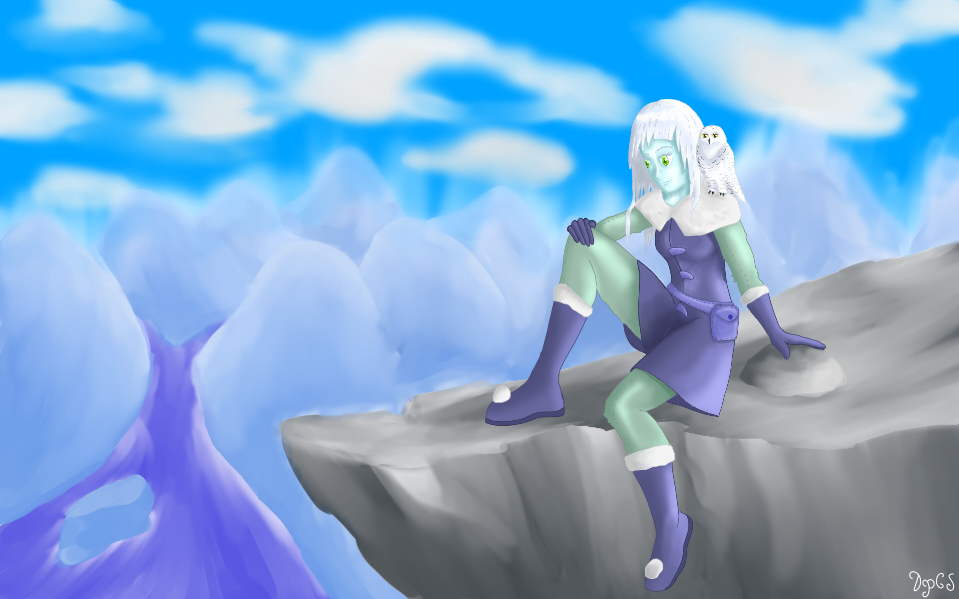 ArtStation - Snow Elf Druid