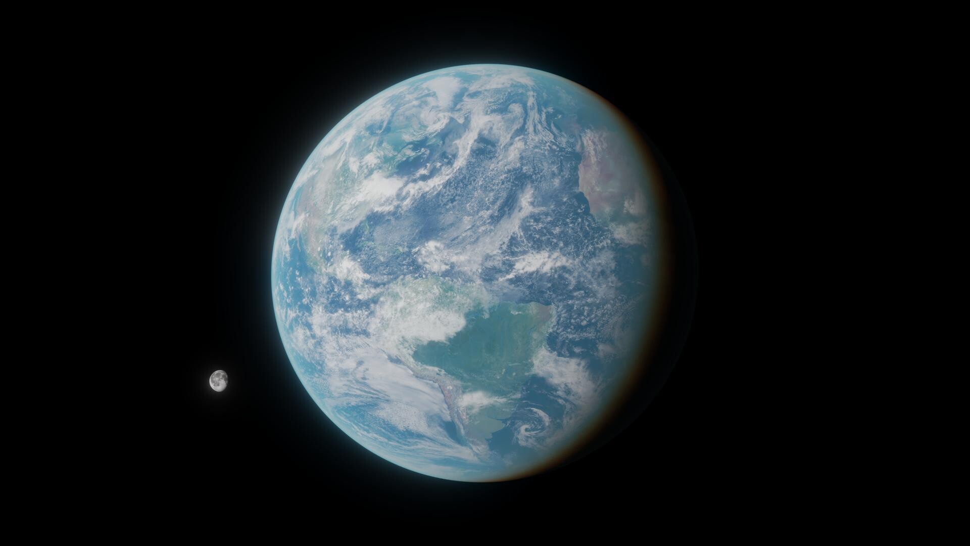 ArtStation - Earth Atmosphere Render