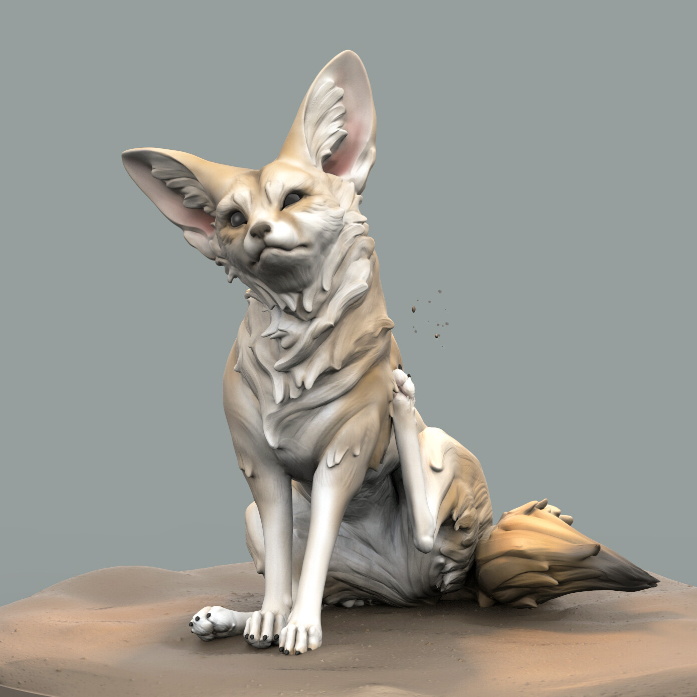 ArtStation - Fennec Fox #SculptItYourself