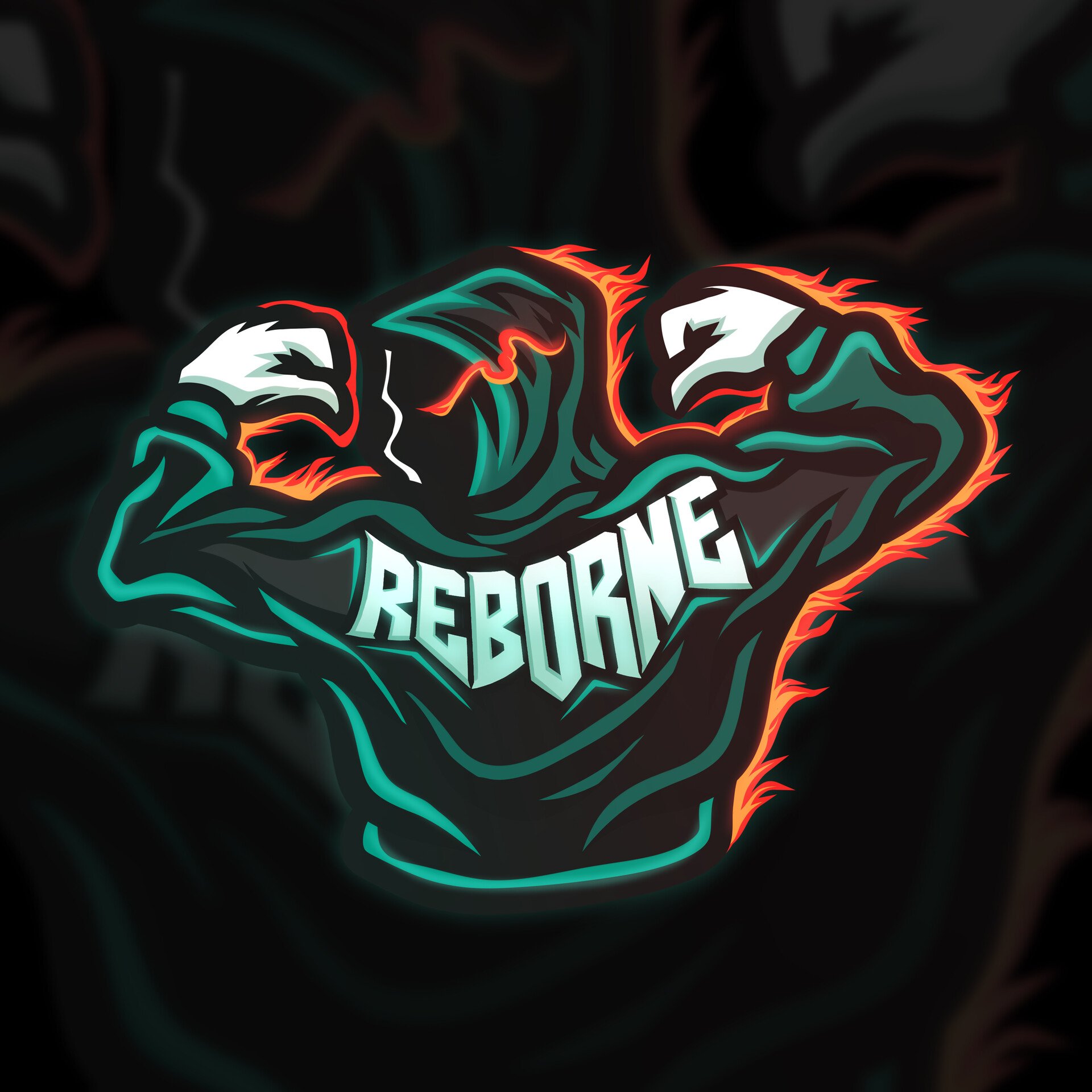 ArtStation - Fire logo esports