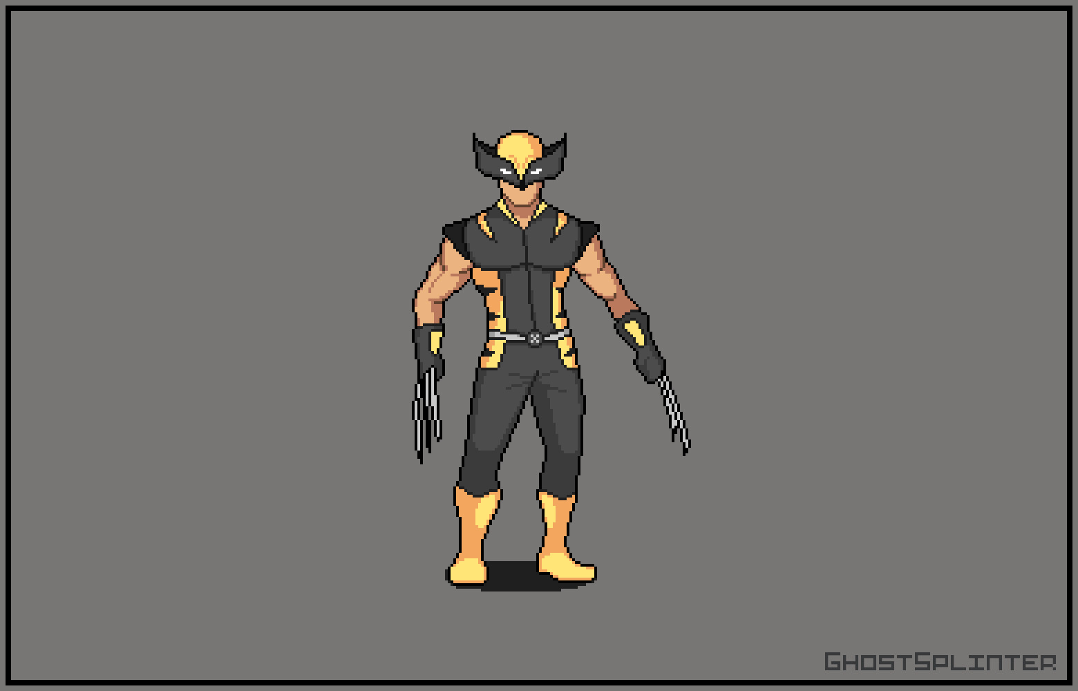 wolverine pixel art