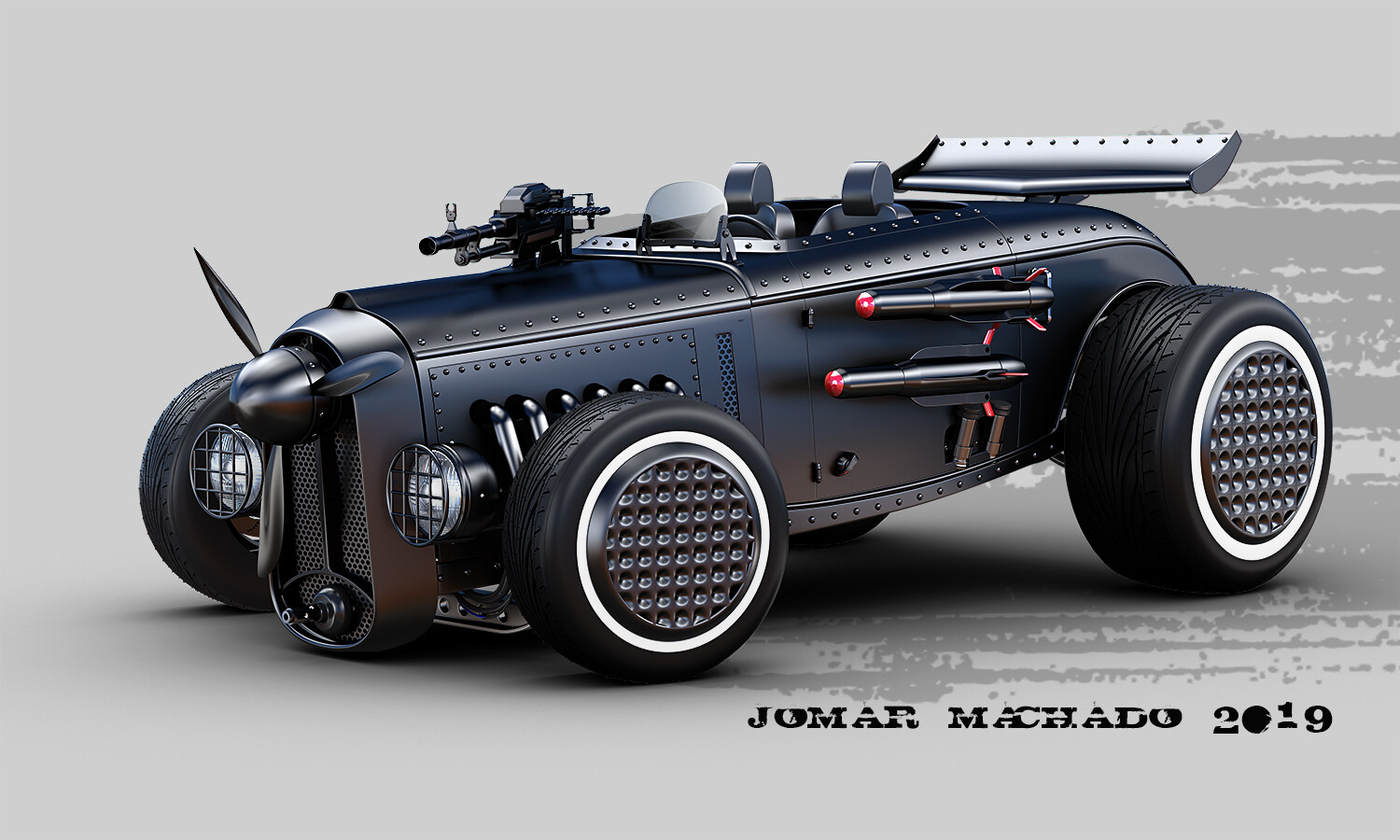 ArtStation - Flying Low Hot Rod