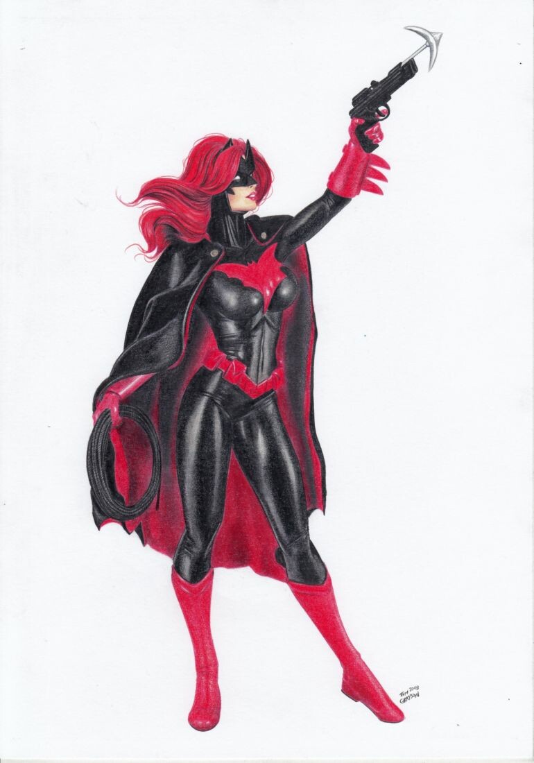 how to draw batwoman
