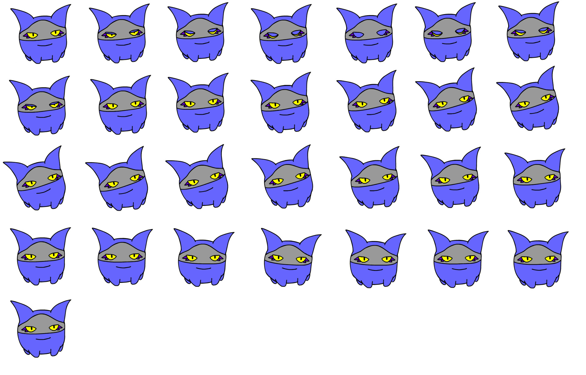 Nisha Sall - Unslyths of The Dead - Sprite Sheets