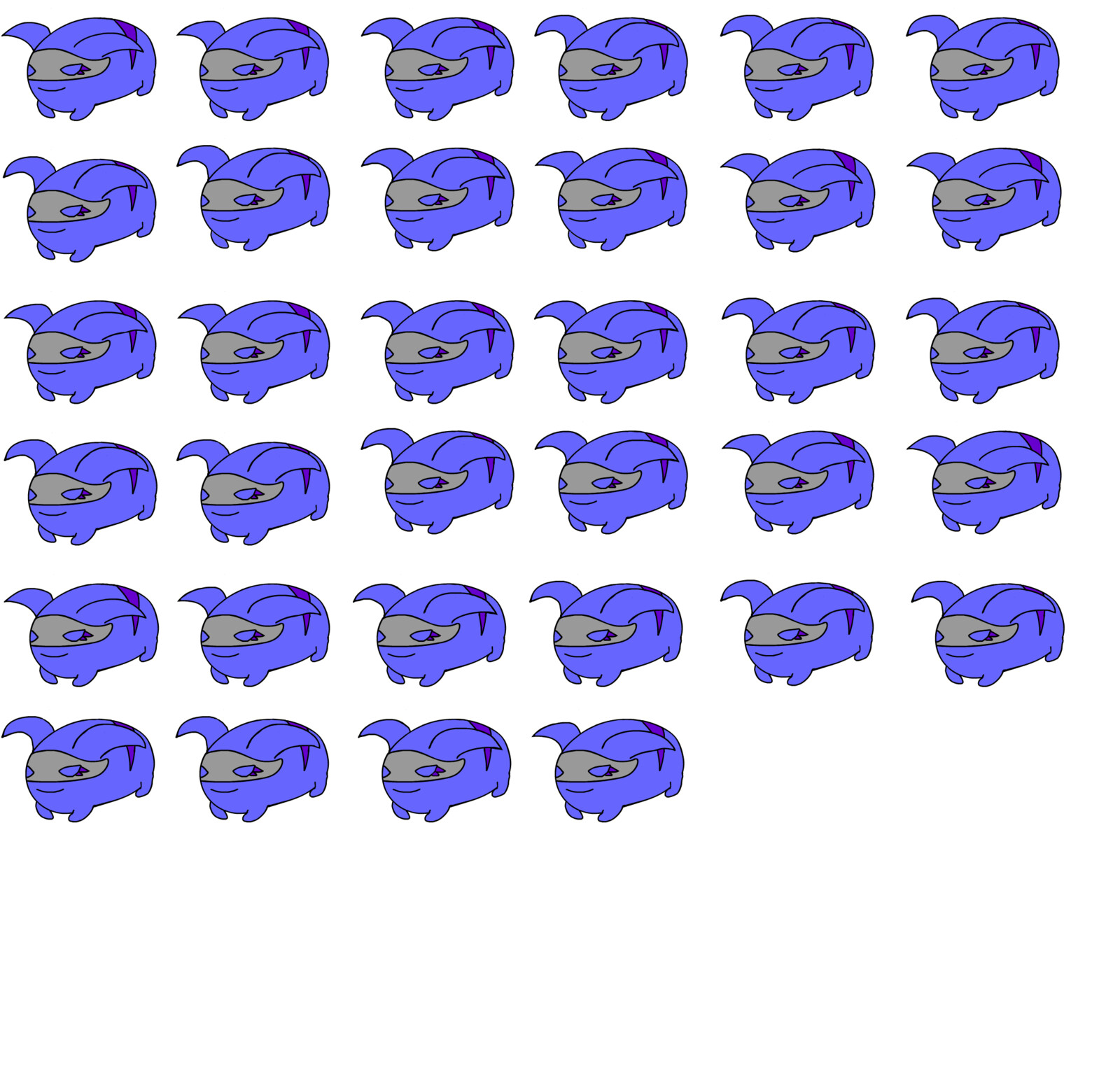 Nisha Sall - Unslyths of The Dead - Sprite Sheets