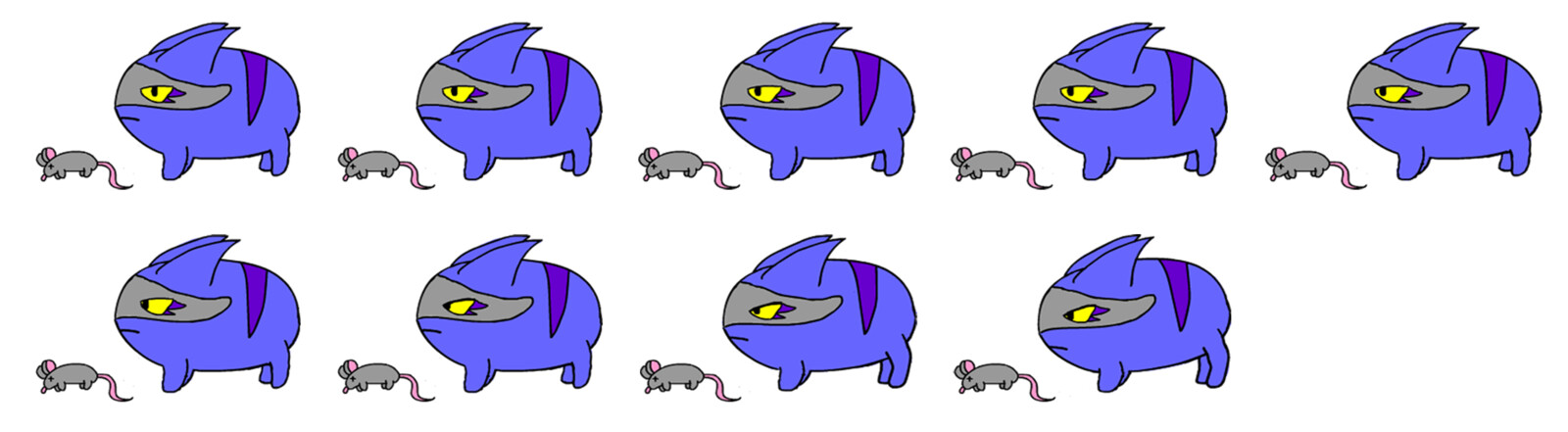 Nisha Sall - Unslyths of The Dead - Sprite Sheets