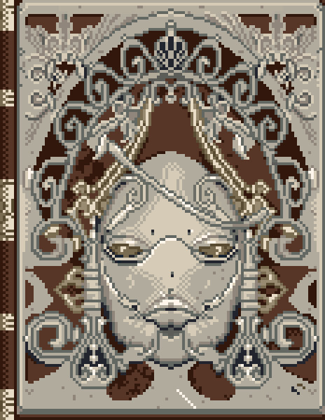 Guilherme Santana - 'Grimoire Weiss' - NieR Pixel Art Commission