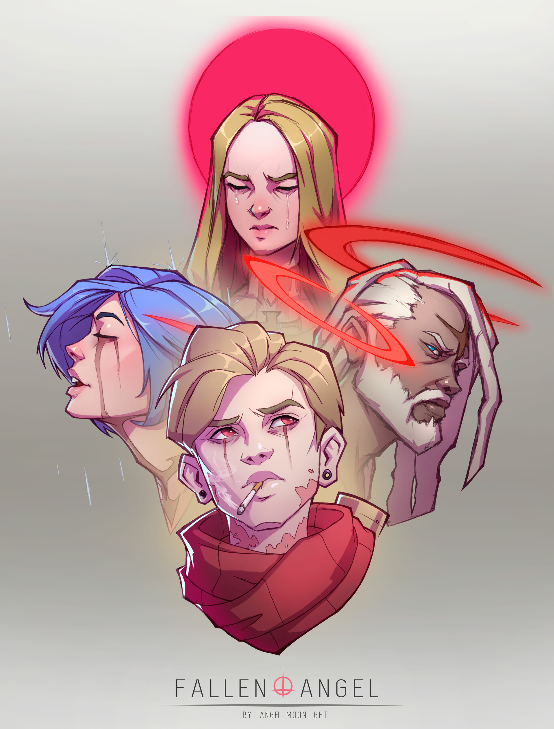 ArtStation - Fallen Angel - Sketches