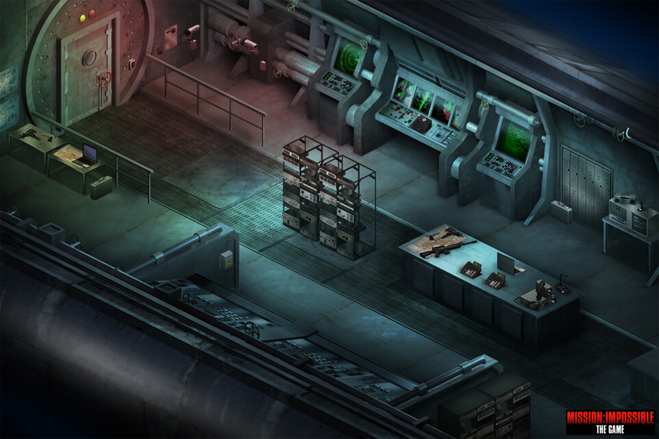 ArtStation - Level painting for 'Mission Impossible: The Game'