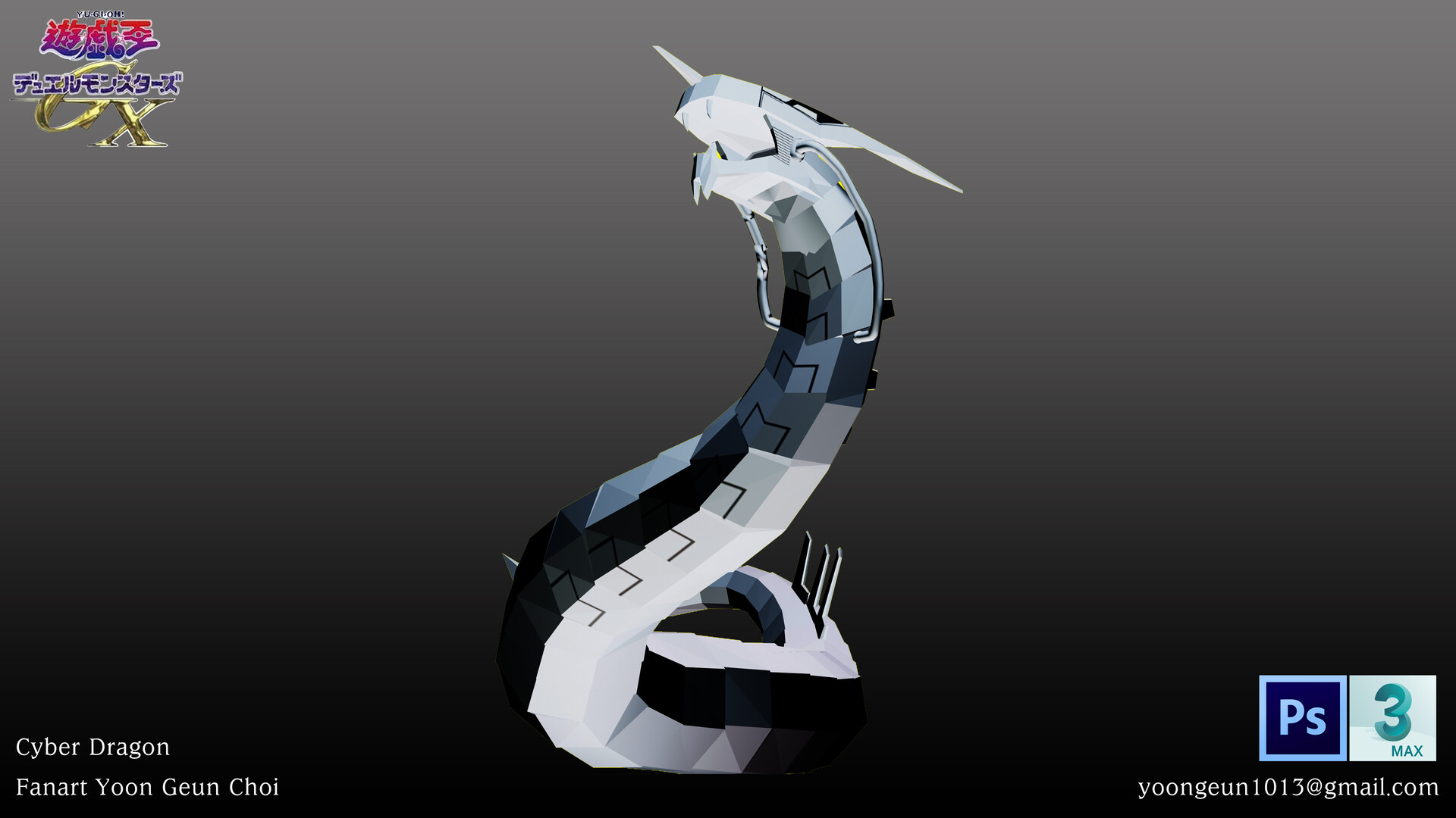 YoonGeun Choi - [YU-GI-OH!] Cyber Dragon Modeling Fanart