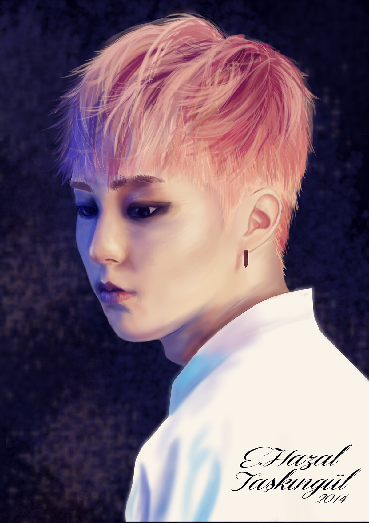 Exo Xiumin Pink Hair