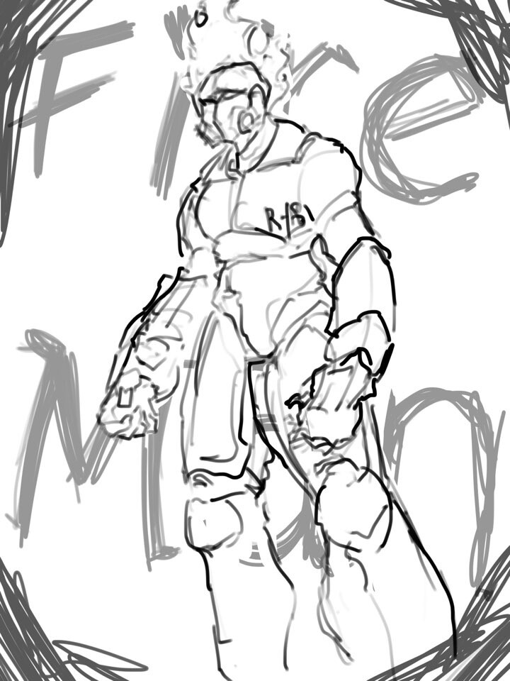 ArtStation - Fire man