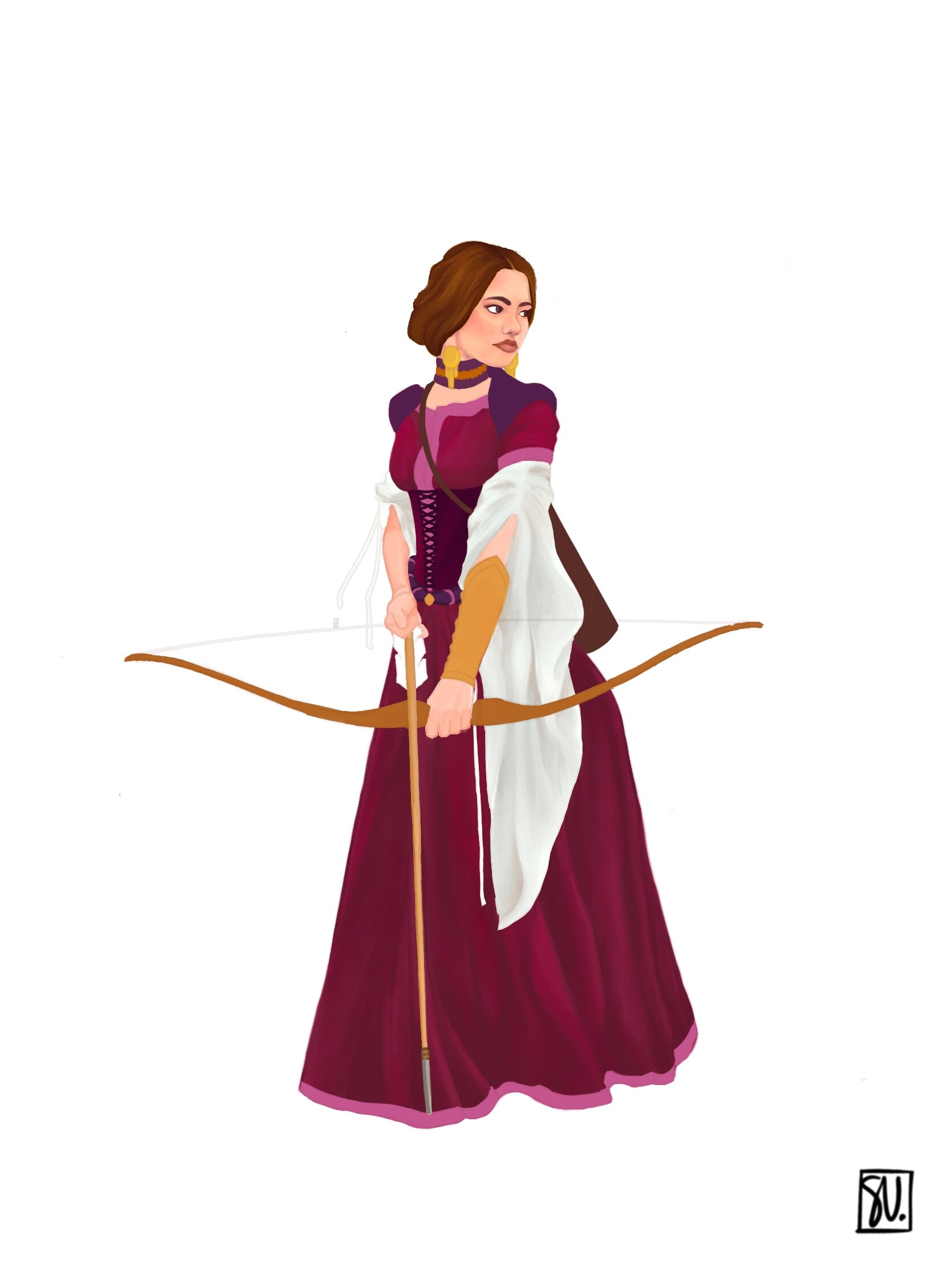 Medeaval Archer Clipart