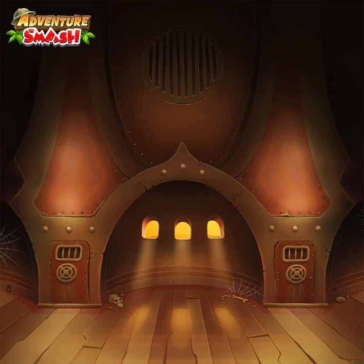 ArtStation - Background painting for the mobile game 'Adventure Smash'.