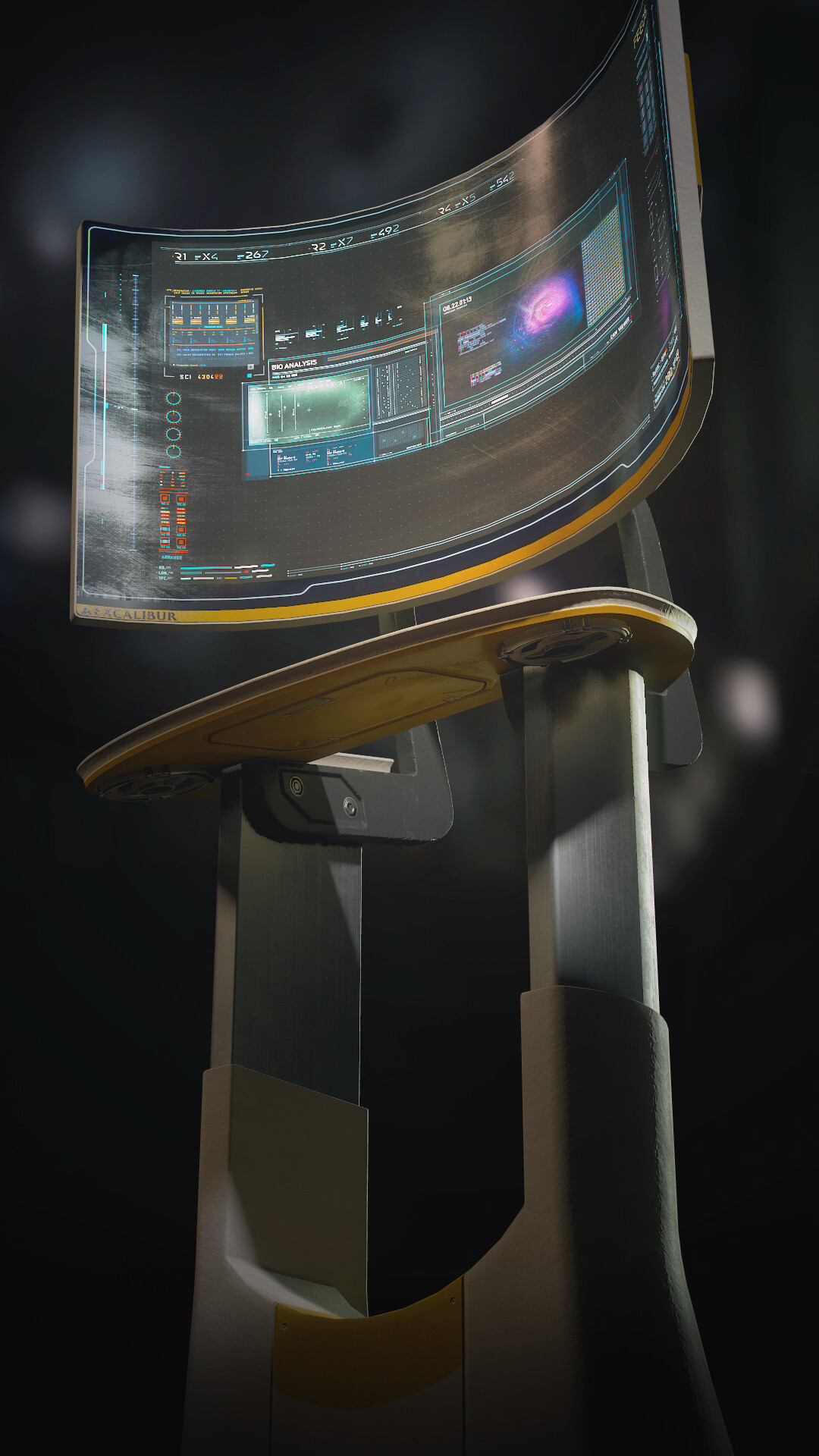 ArtStation - Excalibur standing computer terminal