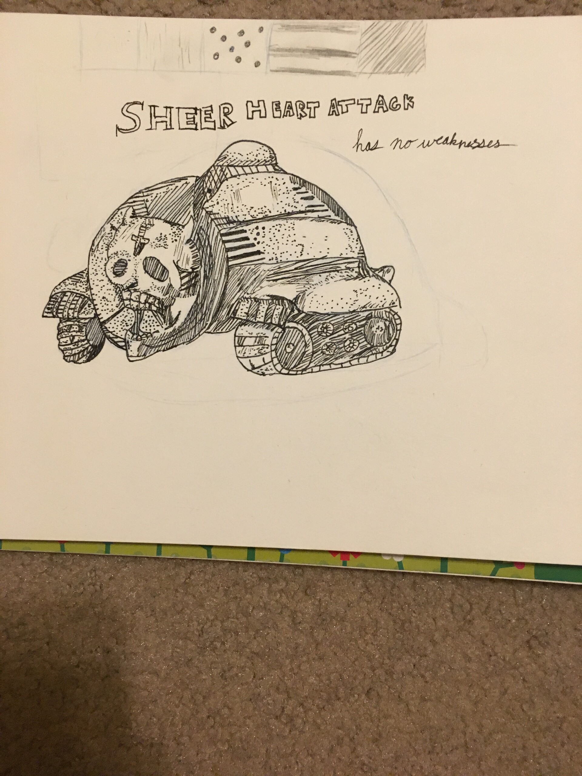 how to draw heart attack