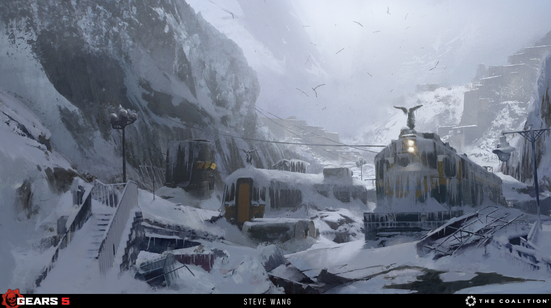 ArtStation - Gears 5 - Train Station