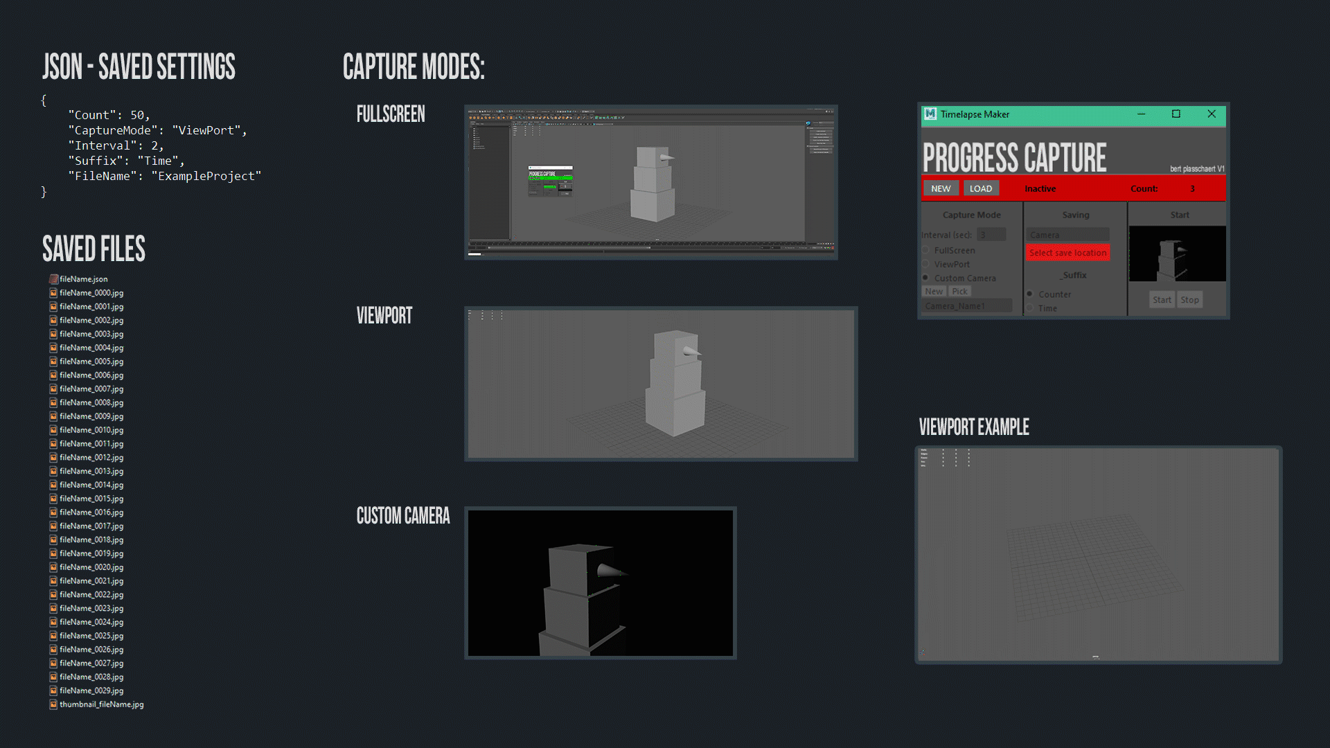 Bert Plasschaert - Maya progress capturing script