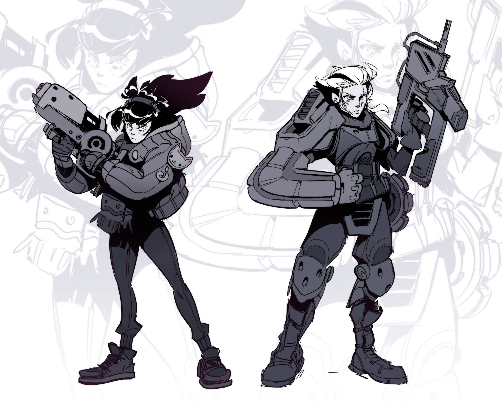 ArtStation - Gungirls