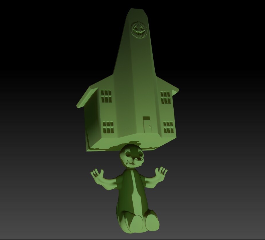 ArtStation - haunted house lizard?