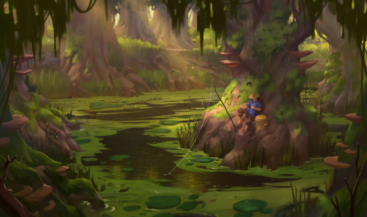 ArtStation - Peaceful Swamp