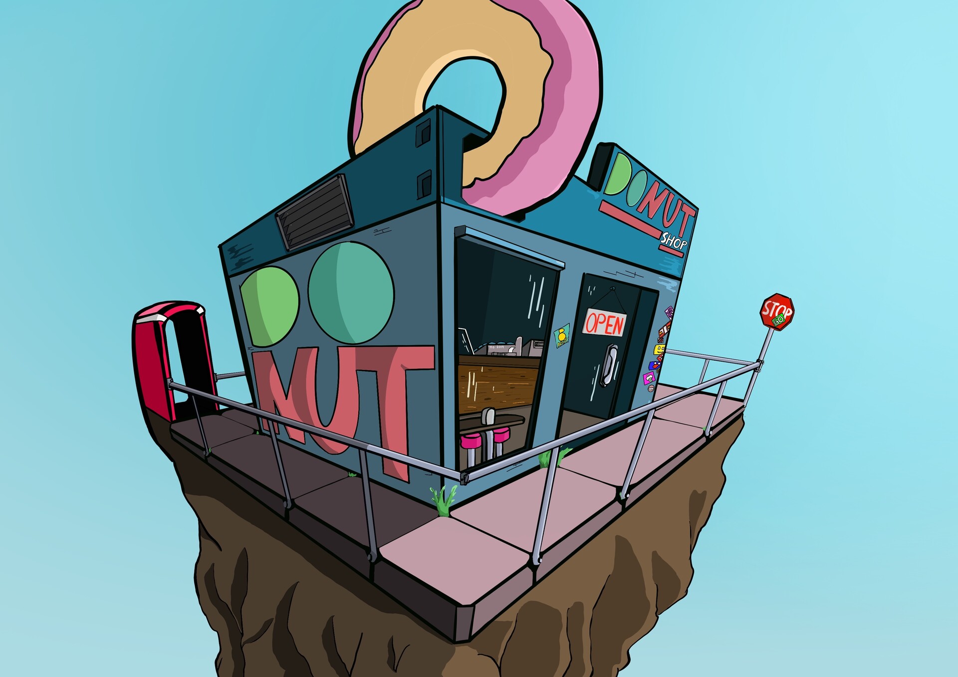 ArtStation - Donut Shop