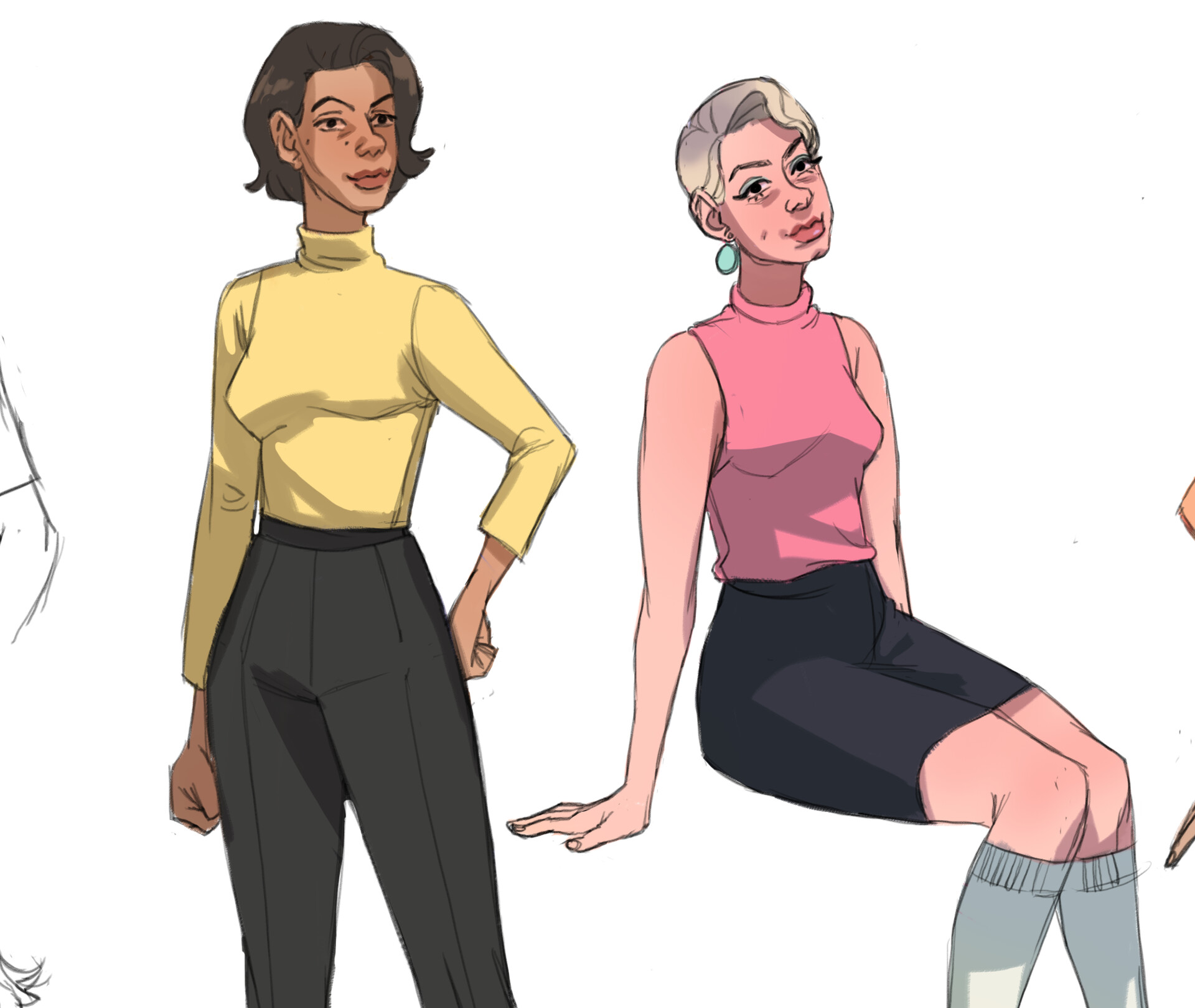 ArtStation - 1960s character exploration