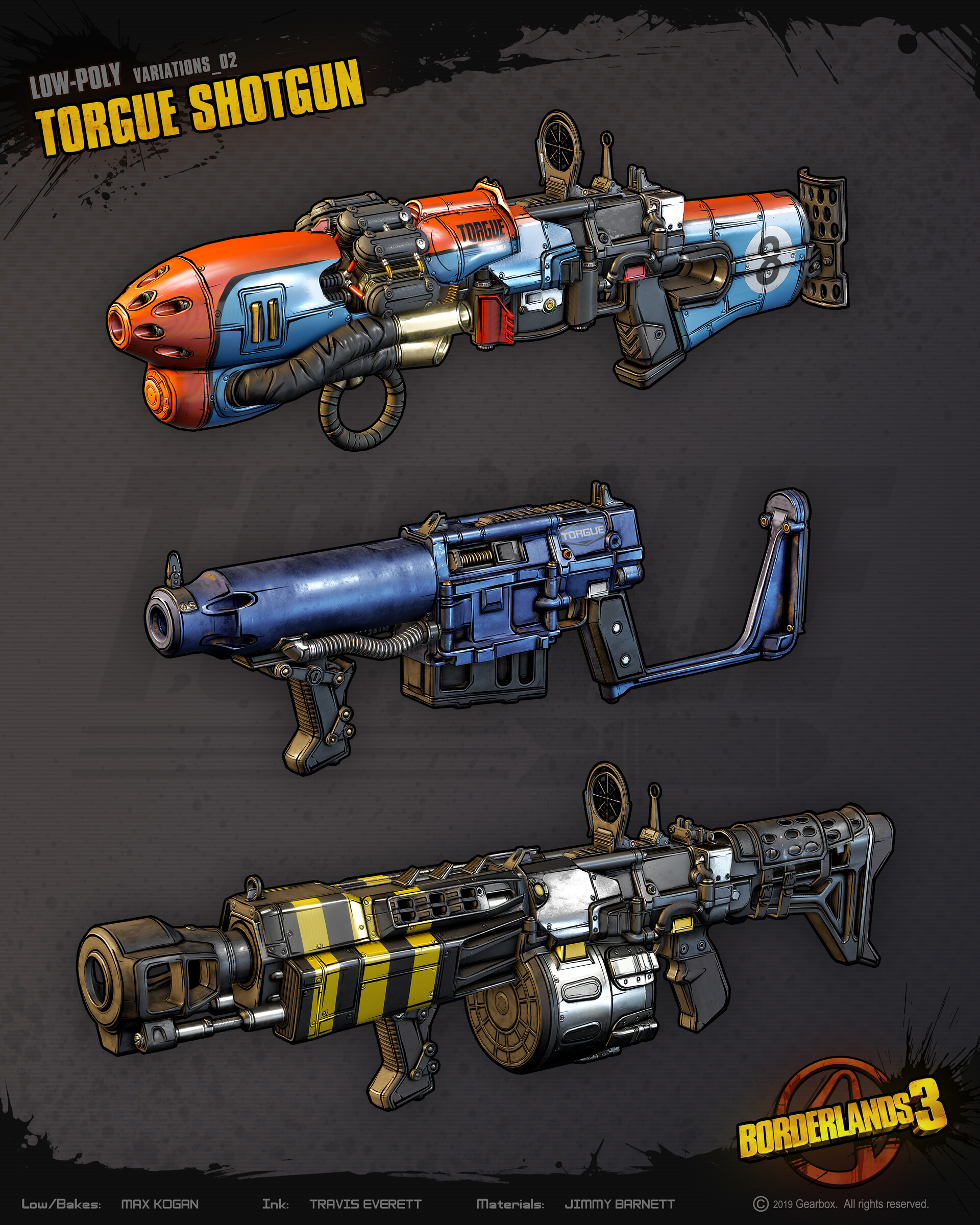 Travis Everett - Gun Inks - Borderlands 3